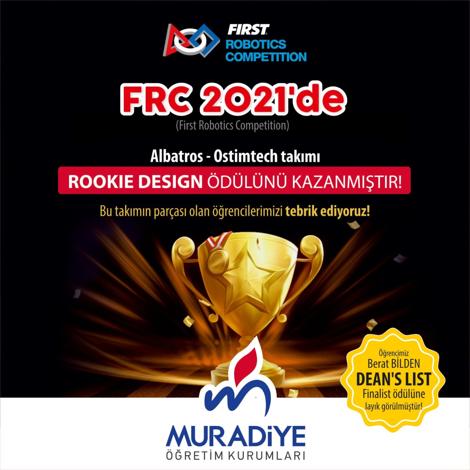 Dünyanın en prestijli yarışması olan FRC (First Robotics Competition ...